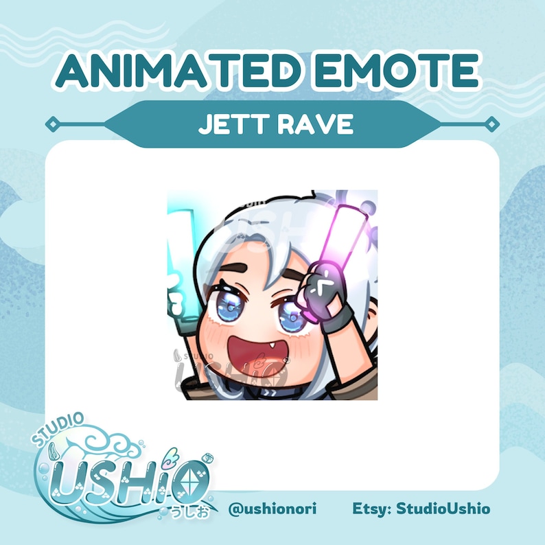Valorant Jett Rave Emote | Cute Jett Animated Rave Emote |valorant ...