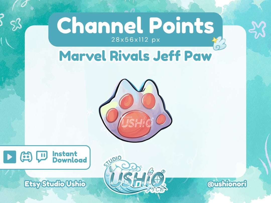 Jeff Paw Channel Point | Marvel Rivals Emote |shark Emote | Marvel ...