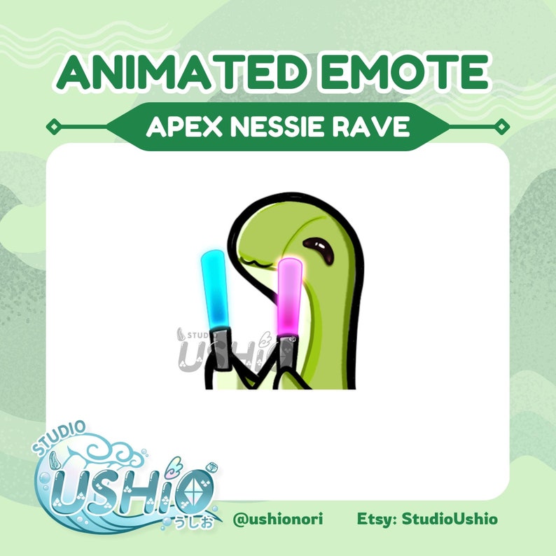 Nessie Apex Legends Animated Rave Emote: Twitch/discord Streaming Asset ...