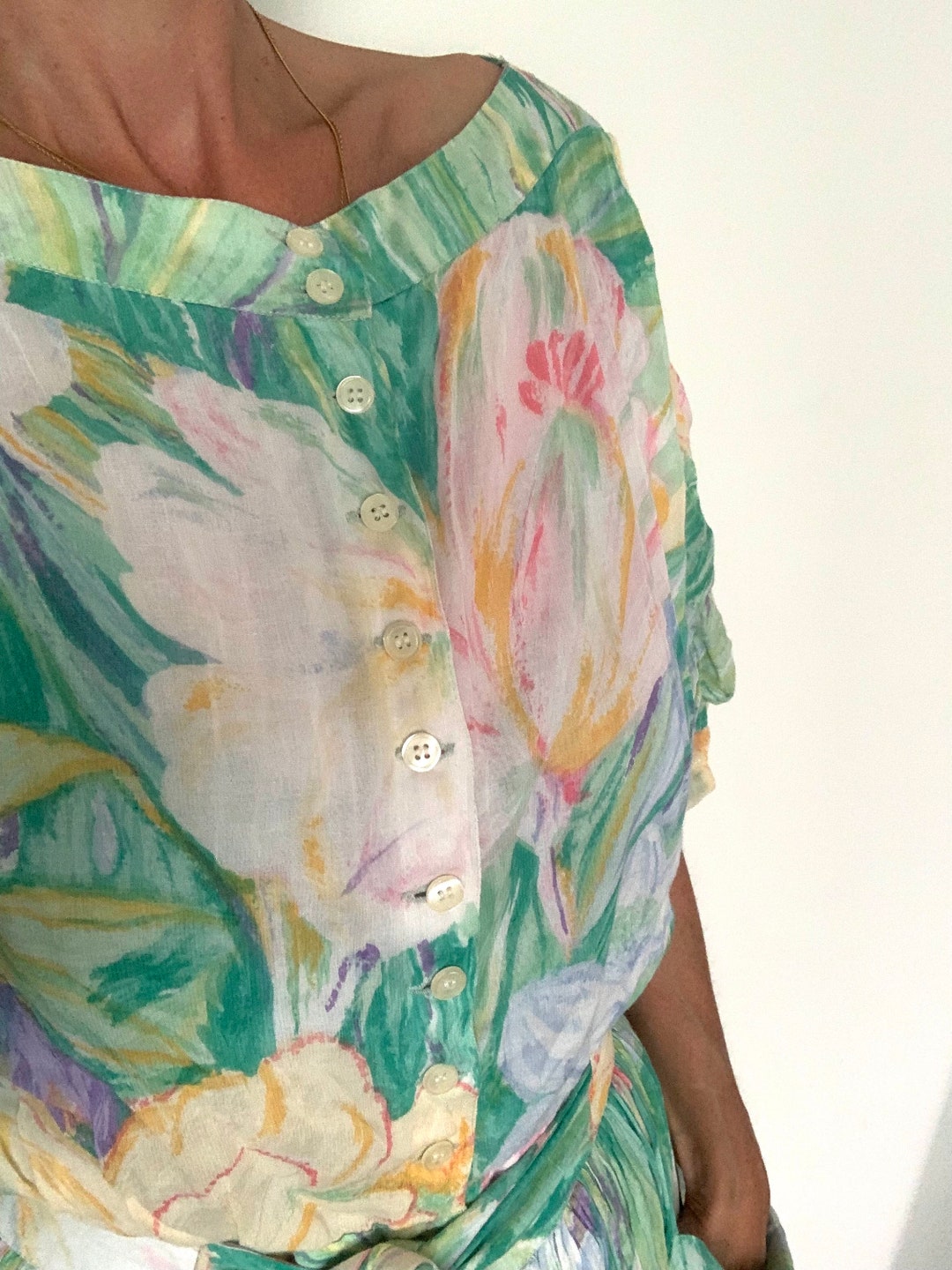 René Derhy Vintage 90s Floral Dress - Etsy UK