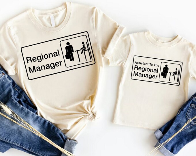 Regional Manager Shirt,assistant to the Regional Manager,dad and Son ...
