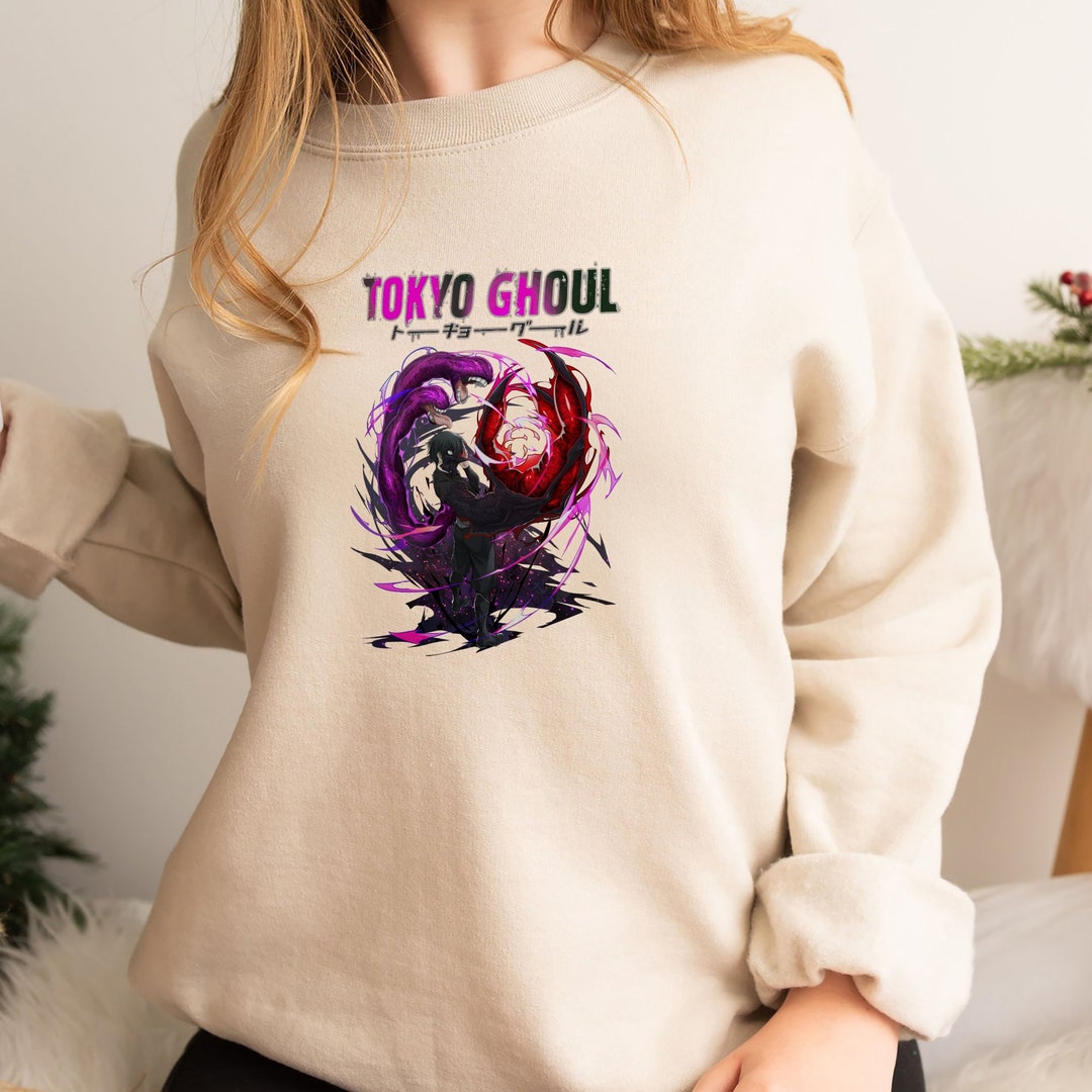 Tokyo Ghoul Anime Sweatshirt, Kaneki Graphic Pullover, Manga Streetwear ...