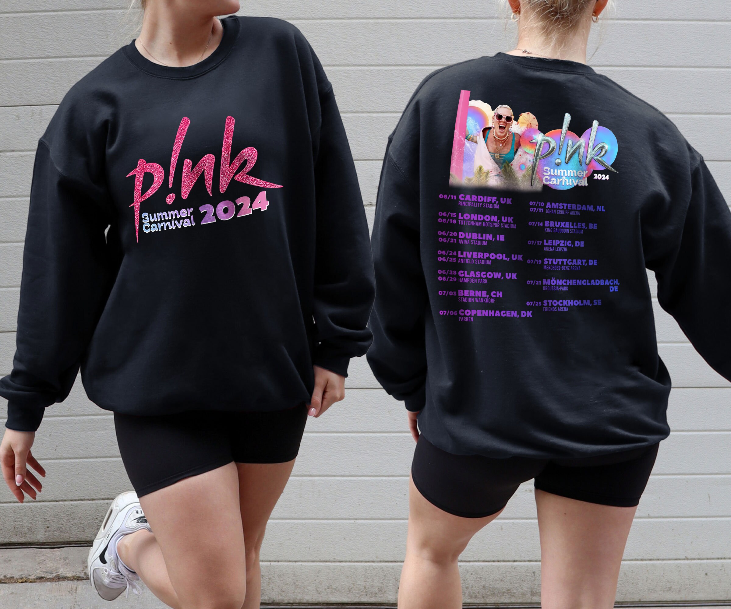 Pnk Pink Singer Summer Carnival 2024 Tour Sweatshirt, Pink Fan Lovers ...