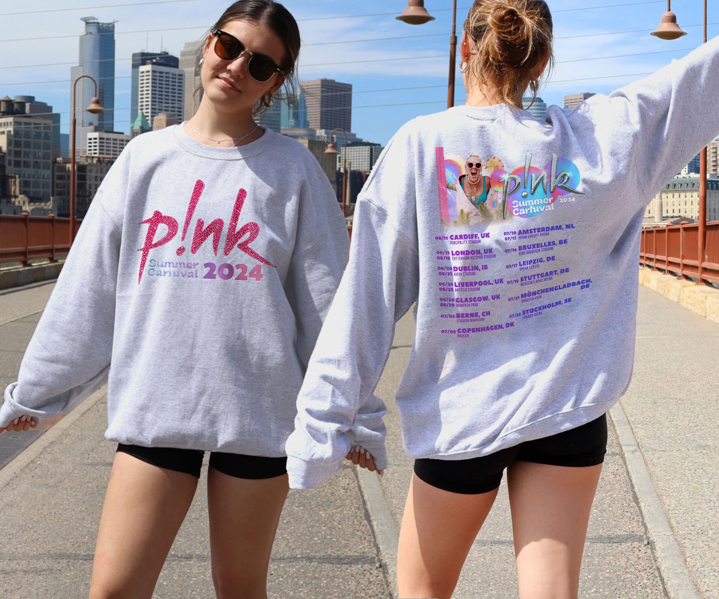 Pnk Pink Singer Summer Carnival 2024 Tour Sweatshirt, Pink Fan Lovers ...
