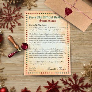 Custom Baby's First Christmas Letter - Personalised Nice List ...