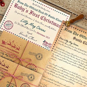 Custom Baby's First Christmas Letter - Personalised Nice List ...
