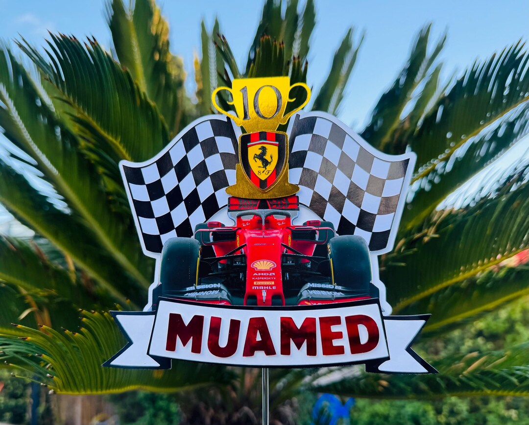 Custom Cake Toppers - Formula One Cars Theme - Etsy