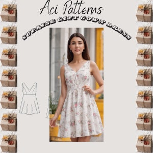 Classic High Waist Skirt Sewing Pattern Back Zipper PDF Pattern Easy ...