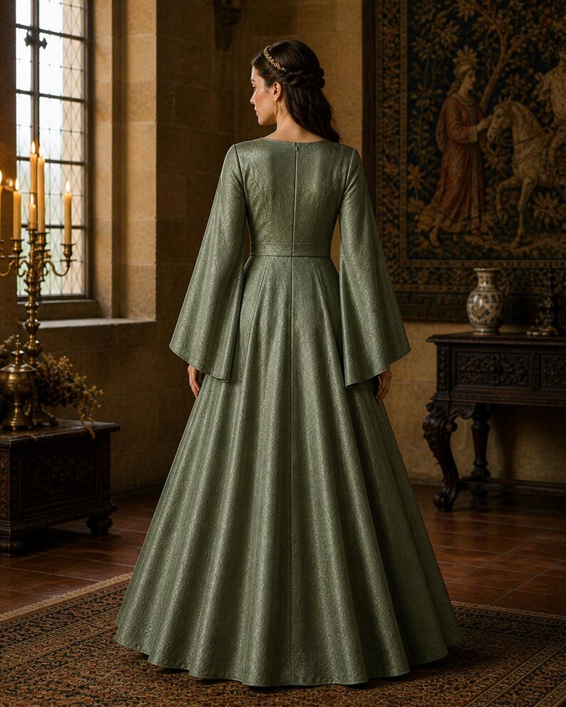 Renaissance Dress Pattern PDF, Medieval Gown Sewing Pattern, Long ...