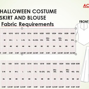 Halloween Dress Pattern, Gothic Witch Costume Dress Pattern,fantasy ...
