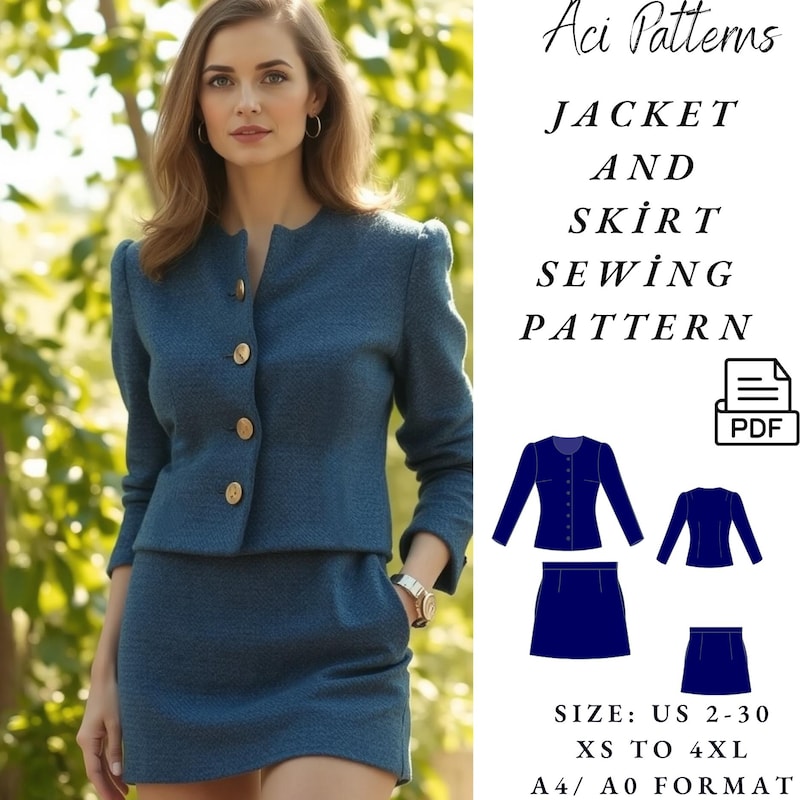 Crop Jacket Pattern - Etsy