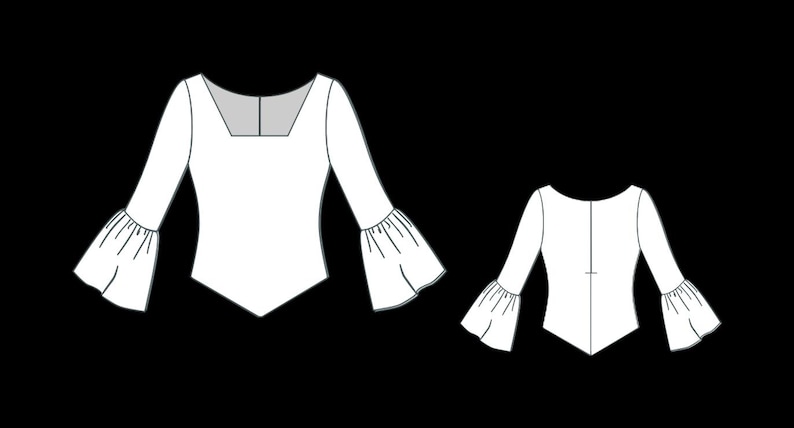Halloween Dress Pattern, Gothic Witch Costume Dress Pattern,fantasy ...