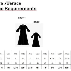 Abaya Pdf Sewing Pattern/a Line Dress/arabic National Dress Patterns ...