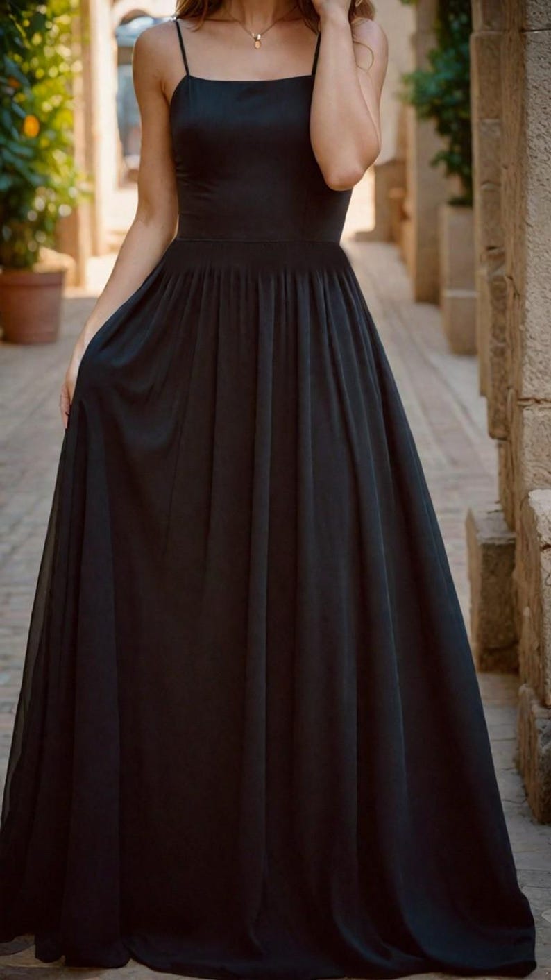 Formal Prom Dress Sewing Tutorial ,black Dress,graduation Dress Evening ...