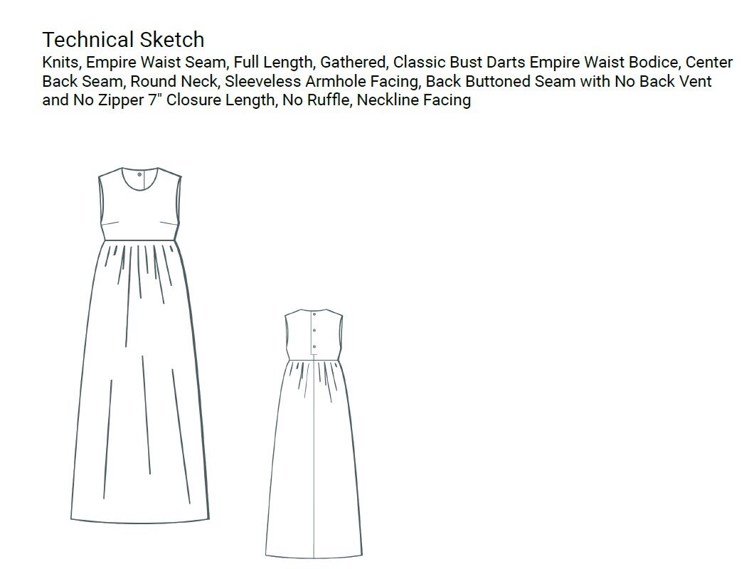 Maternity Gown Dress Sewing Pattern, Ladies Size 2 to 30-A4-US LETTER ...