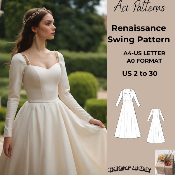 Medieval Dress Pattern - Etsy UK