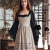 Sundress Square Neck Midi Bishop Sleeve Dress Sewing Pattern, Ladies ...