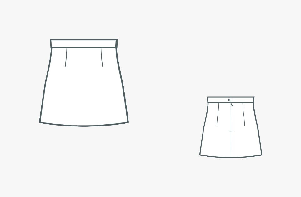 Mini Skirt, A Line Skirt Pattern, Pattern Mini Skirt, Sewing Patterns ...