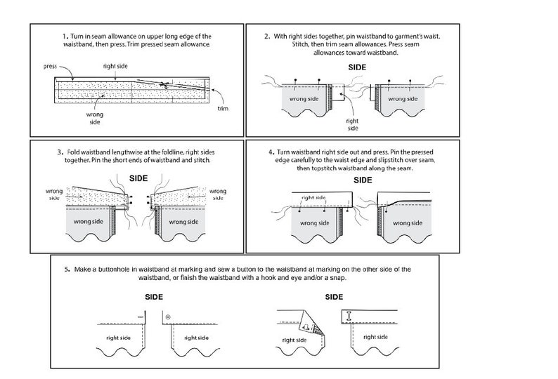 Leather Skirt and Blouse Sewing Pattern, Leather Skirt and Half-sleeve ...