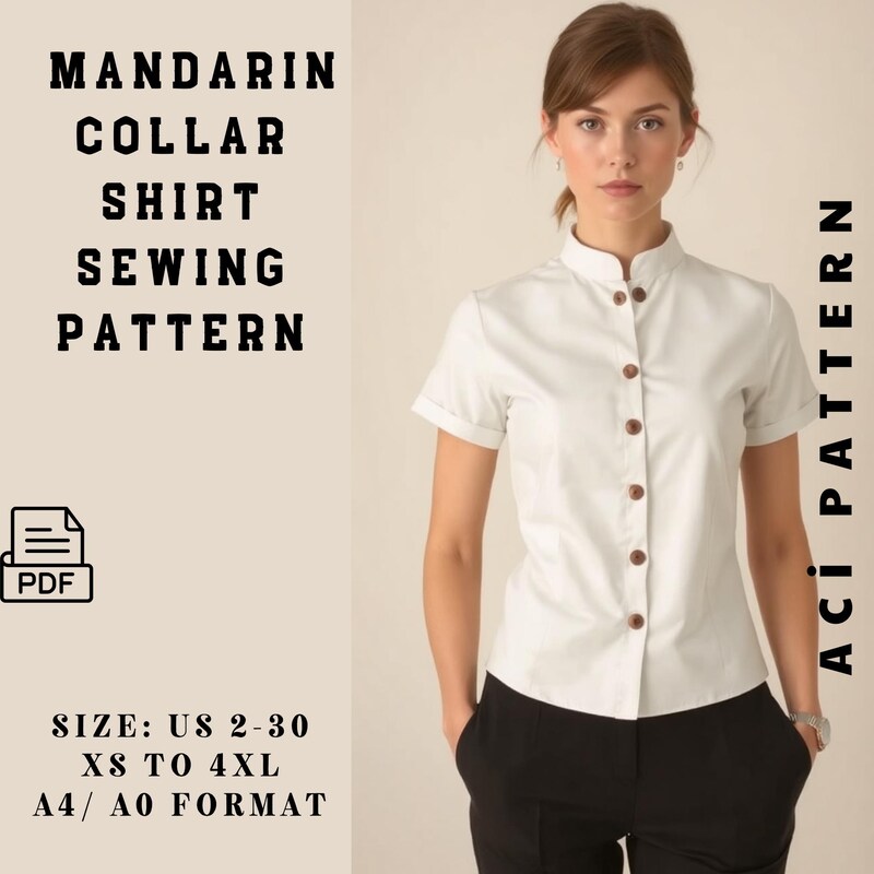 Mandarin Collar - Etsy
