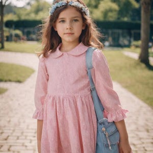 Kids Peter Pan Collar Dress Sewing Pattern,pdf Kids Dress Sewing ...
