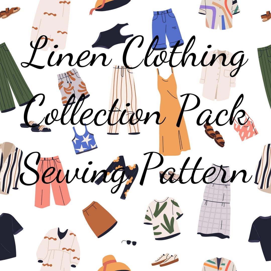 Linen Clothing Collection Pack, 32 Patterns in 1 - Summer Models ...