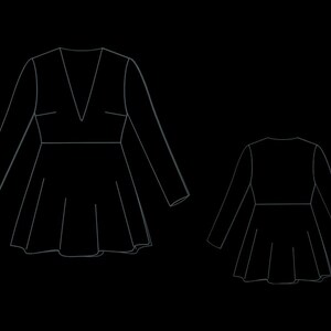 Deep V Neck Black Dress,mini Dress Sewing Pattern Prom Dress Pattern ...