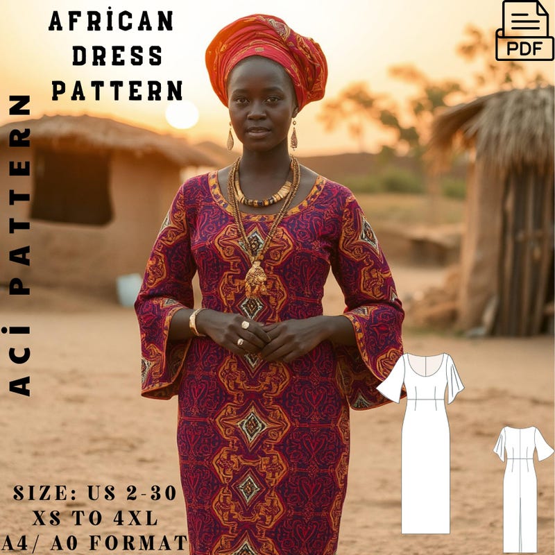 Ghana Dress Patterns - Etsy UK