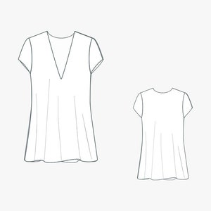 Beach Wear,cover up Sewing Pattern,ladies Size 2 to 30 // A4-US LETTER ...