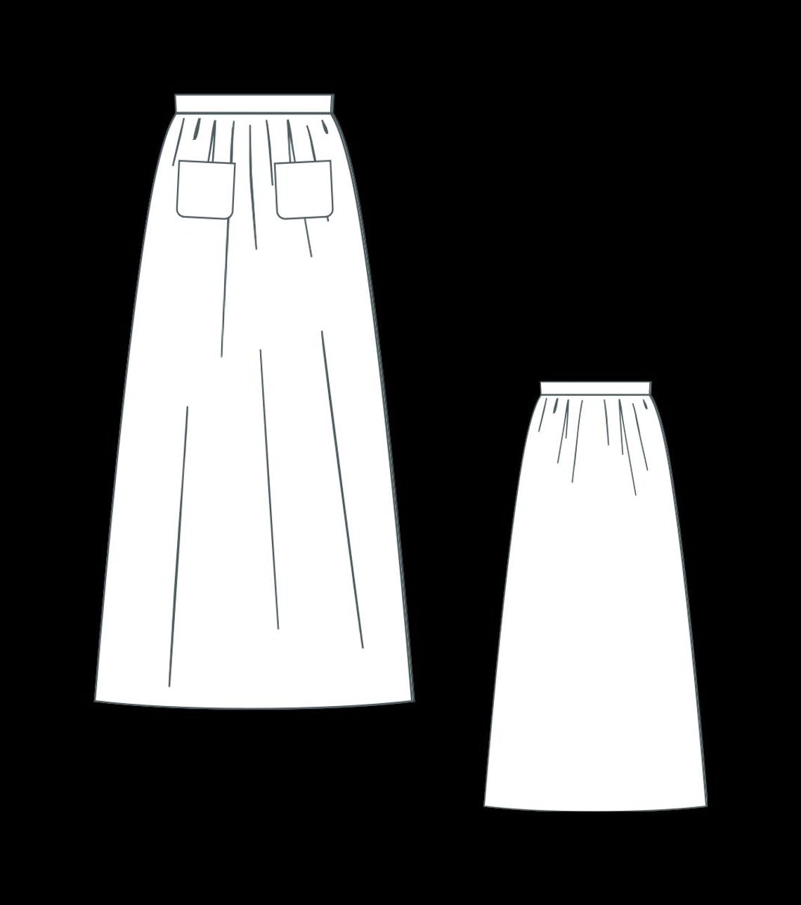 Boho Maxi Skirt Sewing Pattern With Pockets | PDF Sizes 2–30 - Etsy