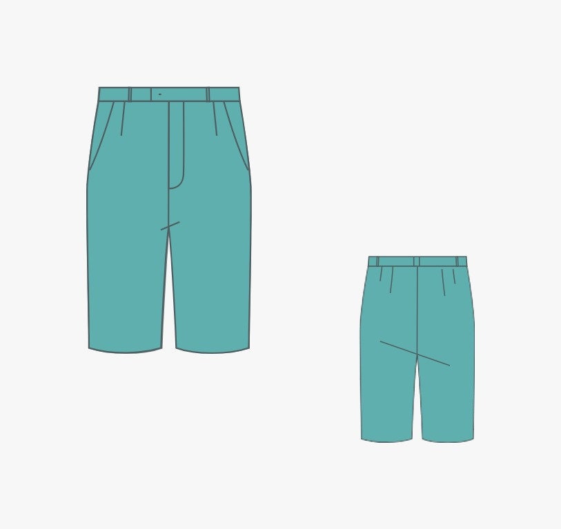 Men's Bermuda Shorts Sewing Pattern, Men's Shorts Pattern,pdf Men's ...