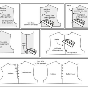 Sundress Square Neck Midi Bishop Sleeve Dress Sewing Pattern Size 2 to ...