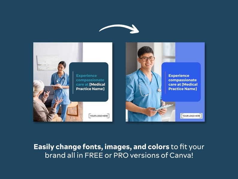 Healthcare Social Media Templates | Canva Social Media Templates | Easy ...