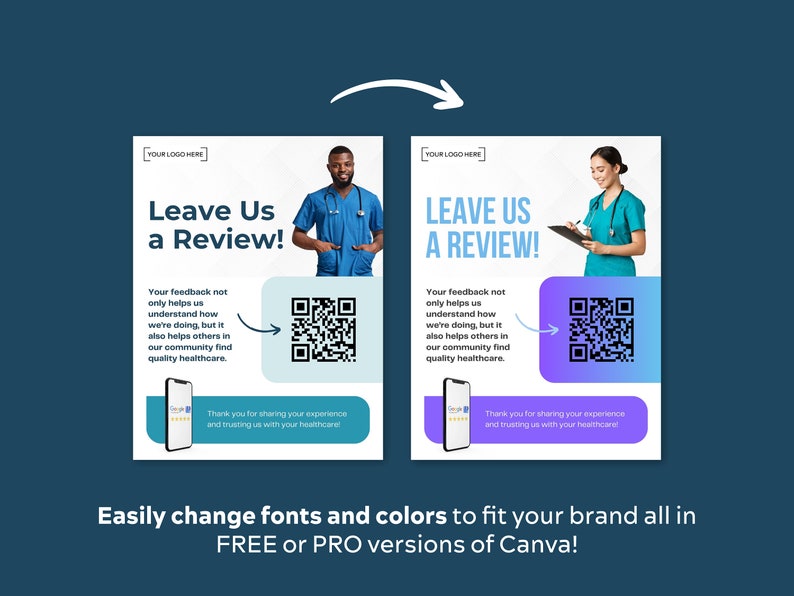 Google Review Canva Email Template for Medical Practices | Healthcare ...