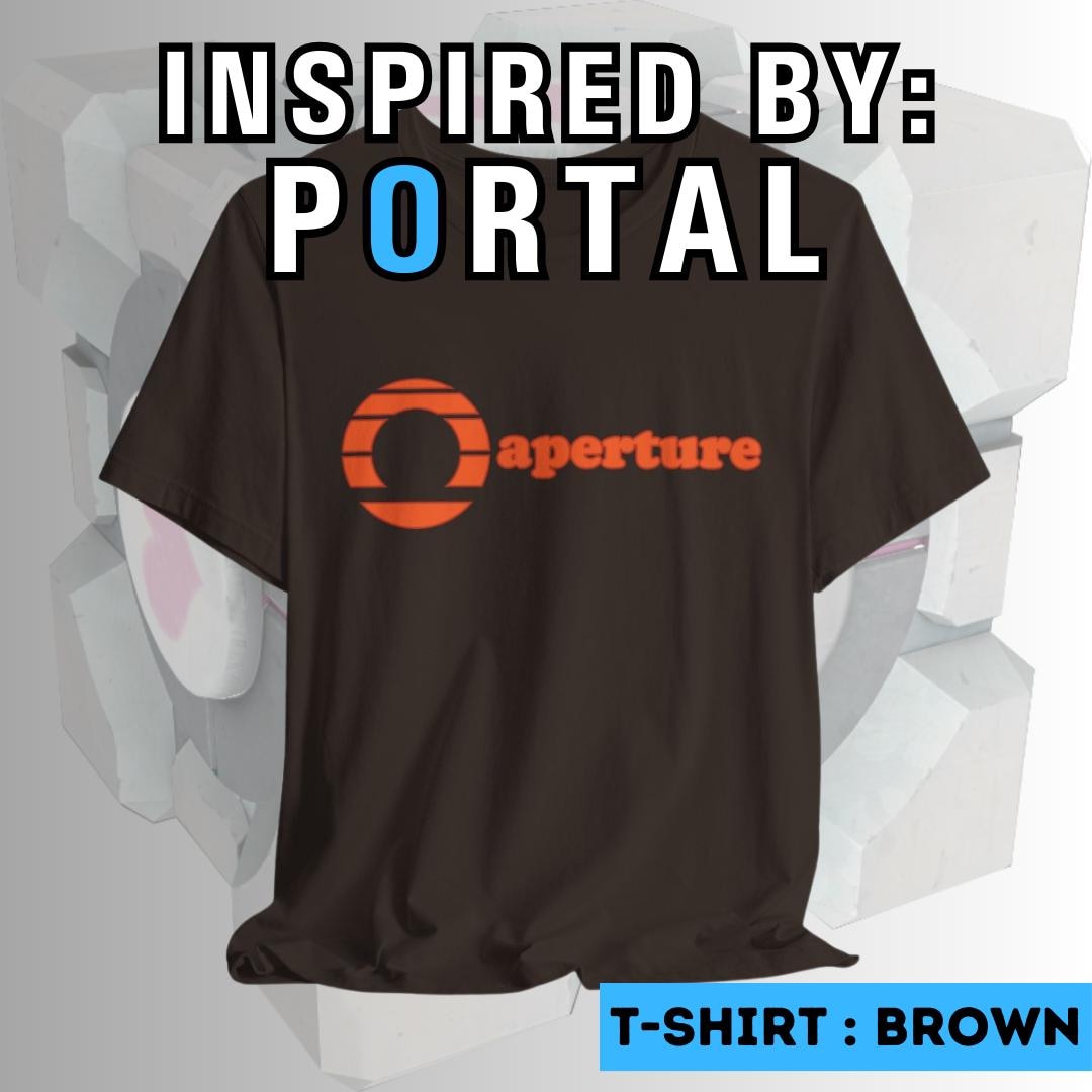 Portal Aperture Science T-shirt: 1970s Style Retro Gaming Tee - Etsy