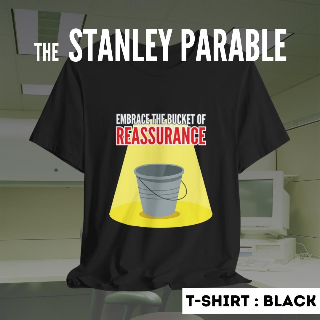 Stanley Parable Bucket of Reassurance T-shirt: Gamer Tee - Etsy