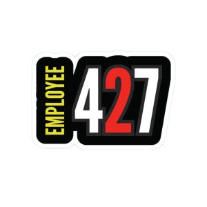Stanley Parable Employee 427 Sticker | Video Game Fan Sticker | the ...