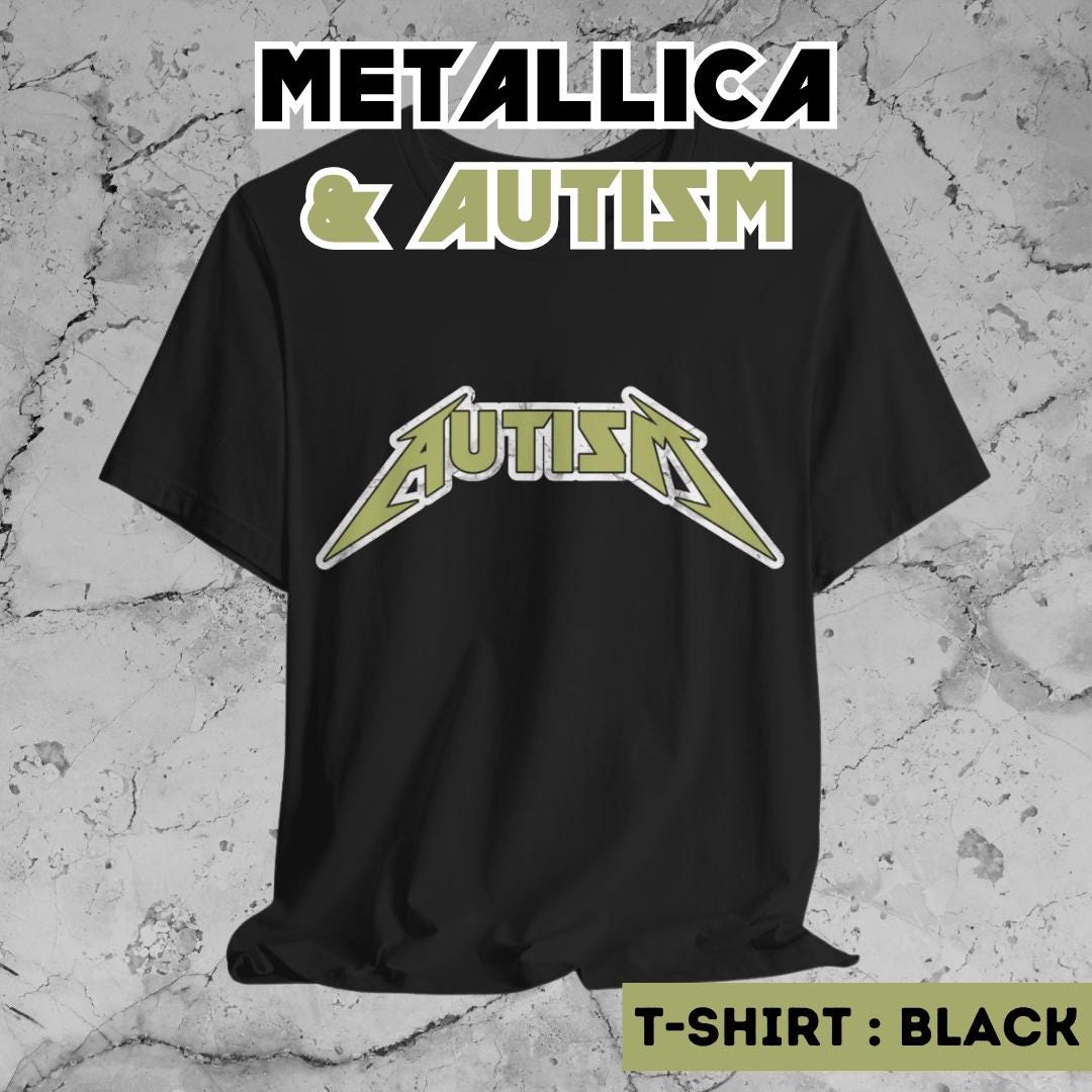 Autism Metal Justice for All Inspired T-shirt | Metallica Funny Autism ...