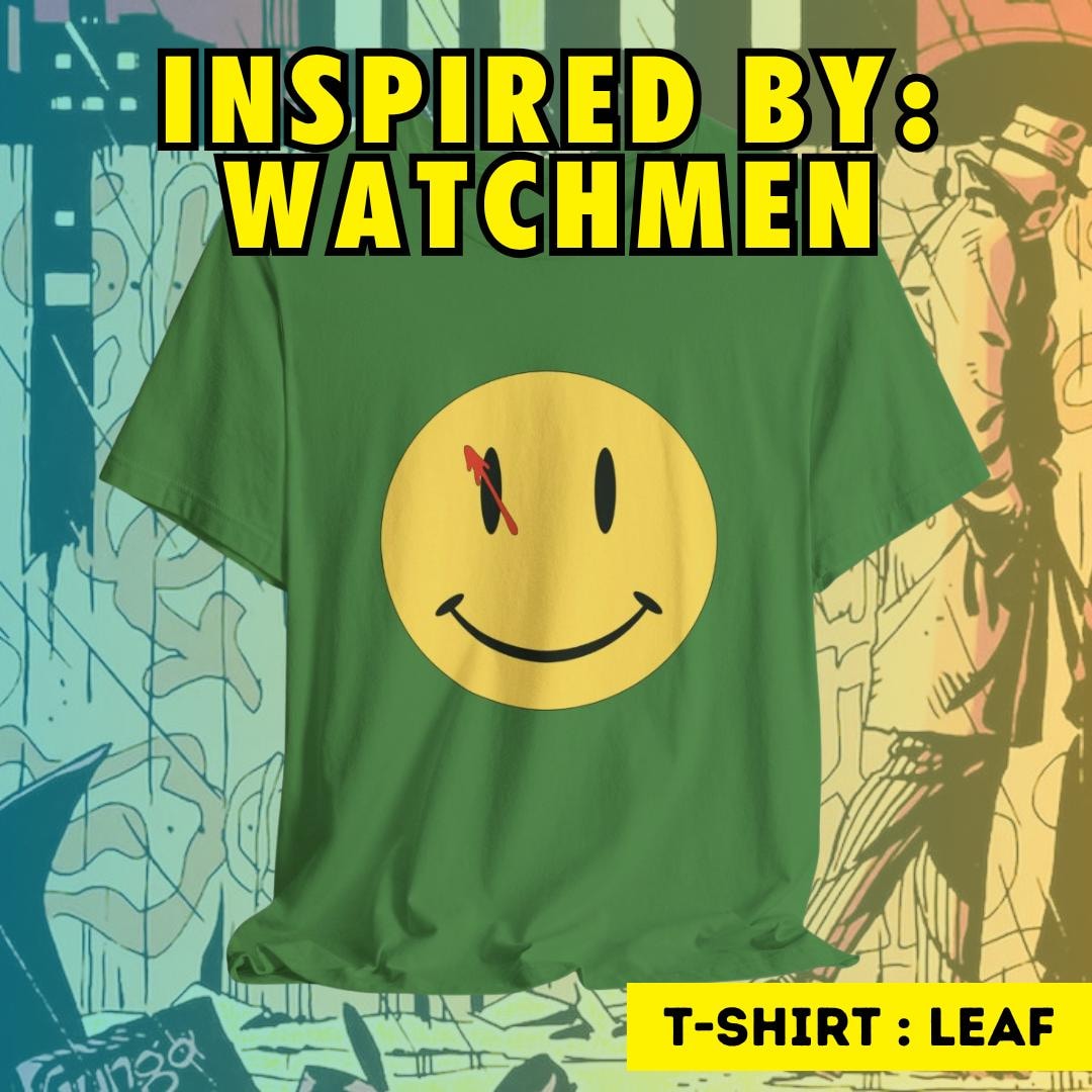 Watchmen Smiley Face T-shirt: Comic Book Fan Tee - Etsy