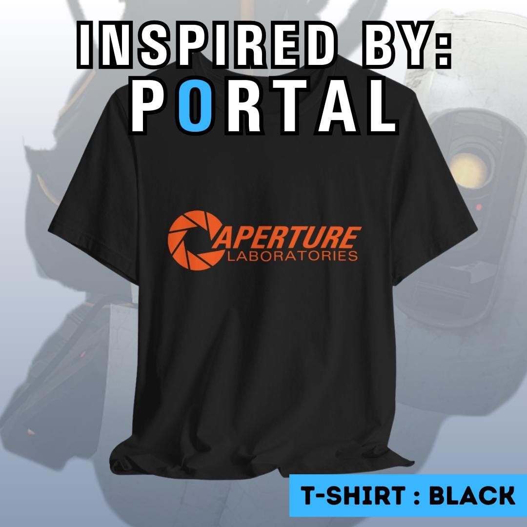 Portal Aperture Laboratories T-shirt: Valve Video Game Fan Tee - Etsy