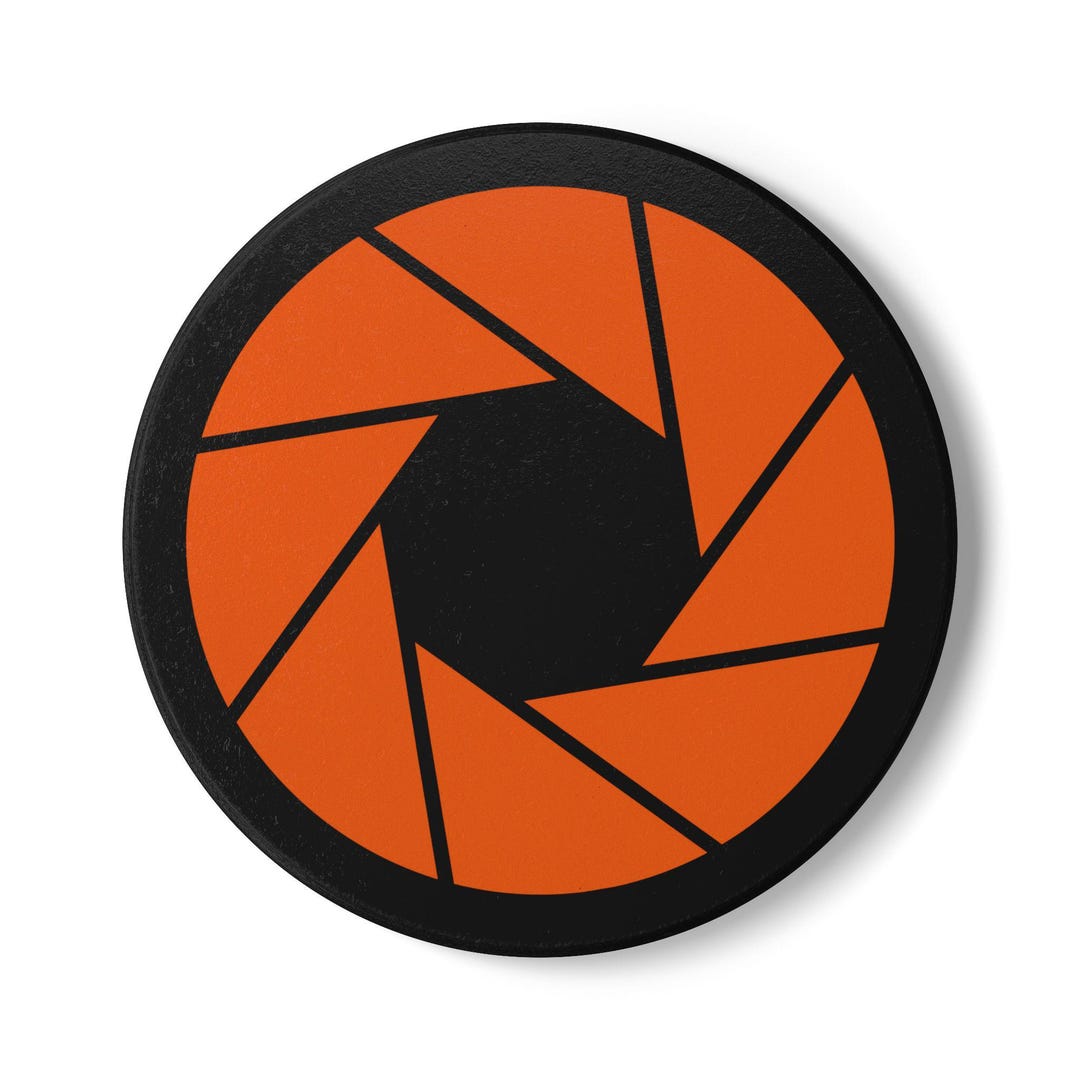 Portal Aperture Science Modern Logo Coaster: Retro Game Fan Gift (black ...