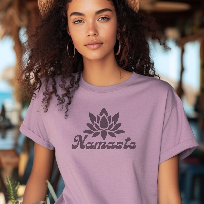 Namaste T Shirt - Etsy
