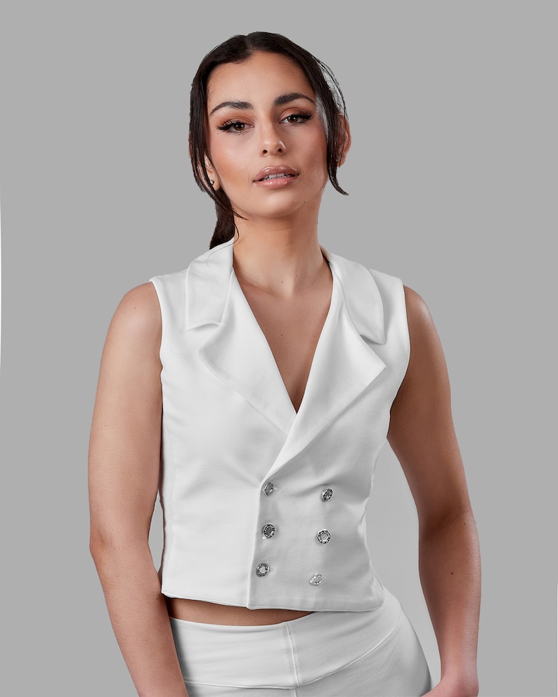 Ponte De Roma Double Breasted Vest Office Summer Vest, Elegant Formal ...