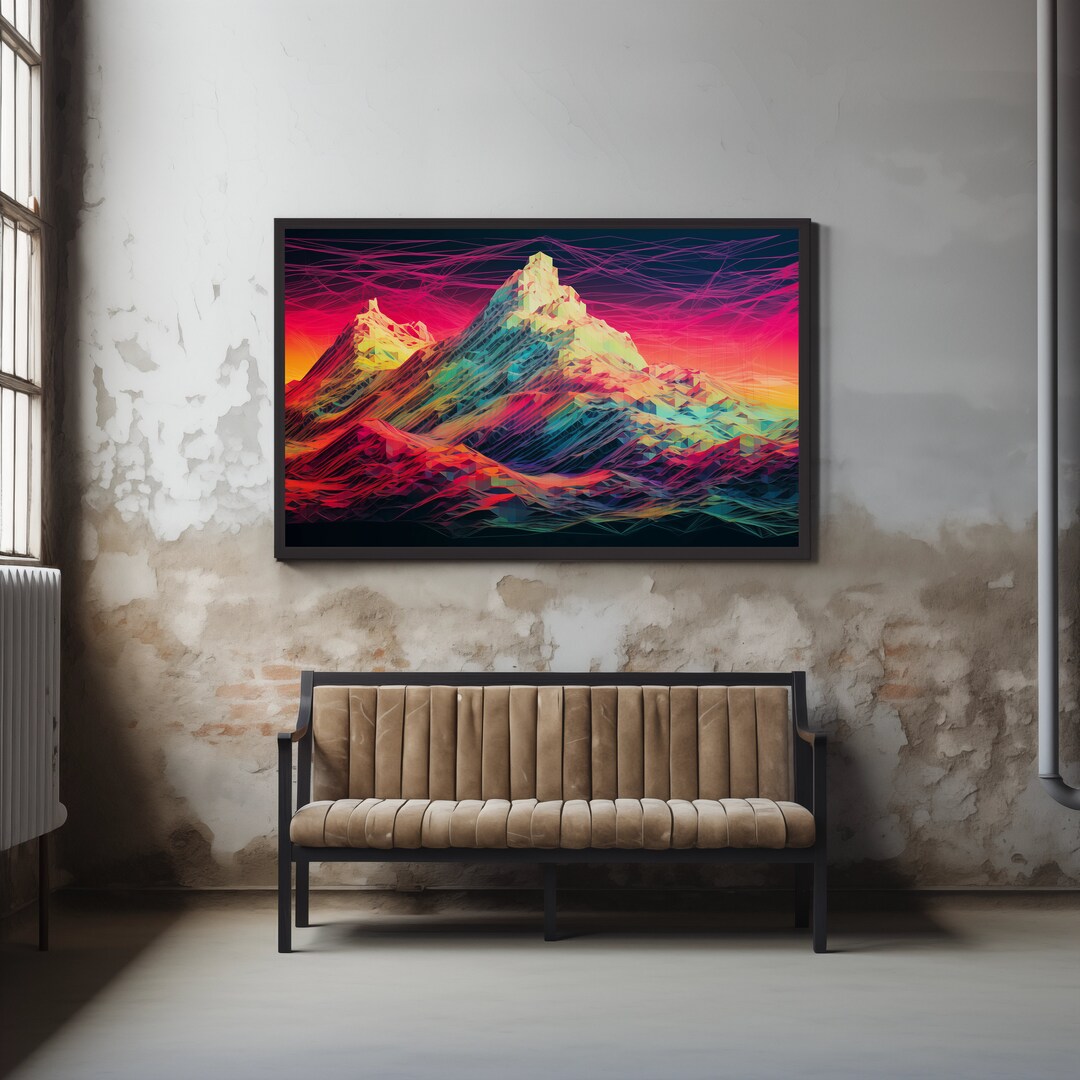 Mountains, Pixel Art, Pixel, Decoration, New Home, Wall Art, Home Decor ...