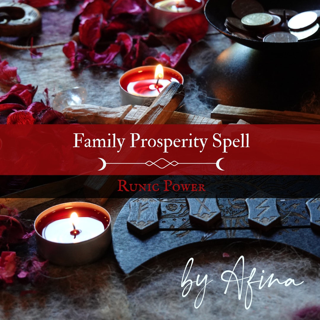 Family Prosperity Spell Runic, Runic Spell, Home Blessing, Witchcraft ...