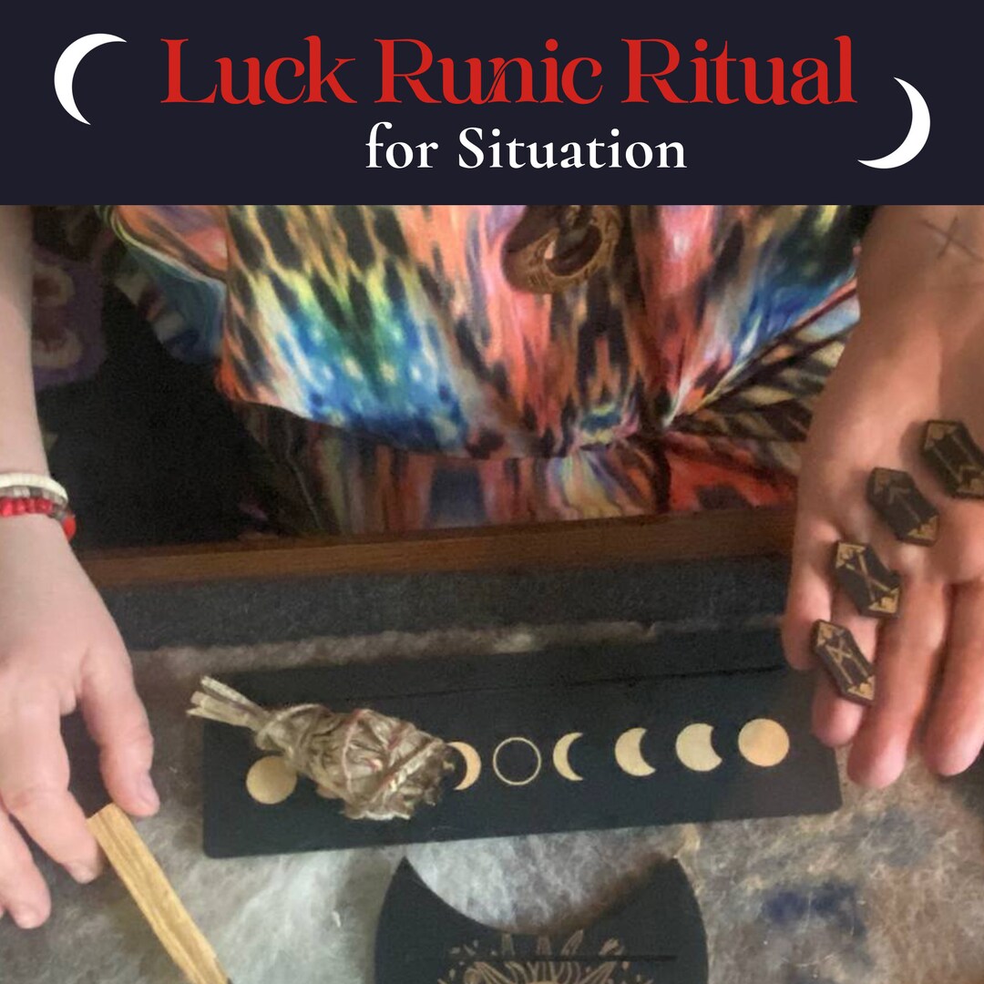 Luck Runic Ritual Good Luck Spell Kit, Intention Setting, Energy Work ...
