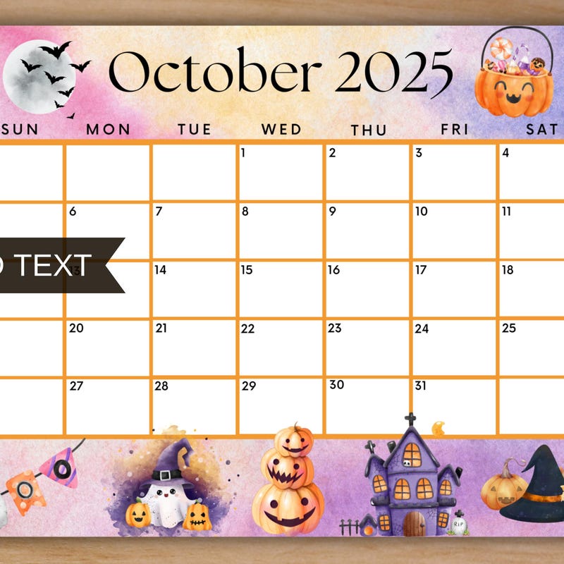 Cute October Clipart - Etsy