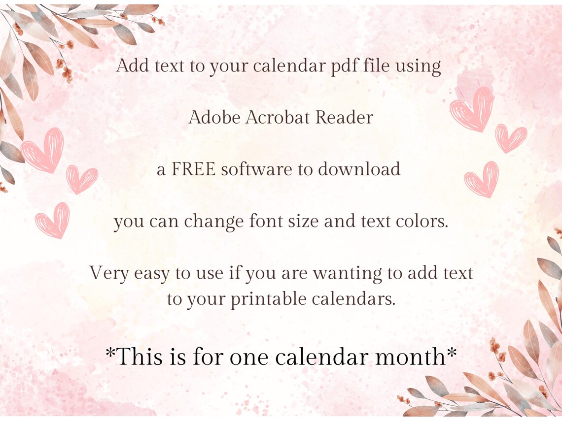 Editable March 2026 Calendar, Spring Printable Calendar W/ Butterflies ...