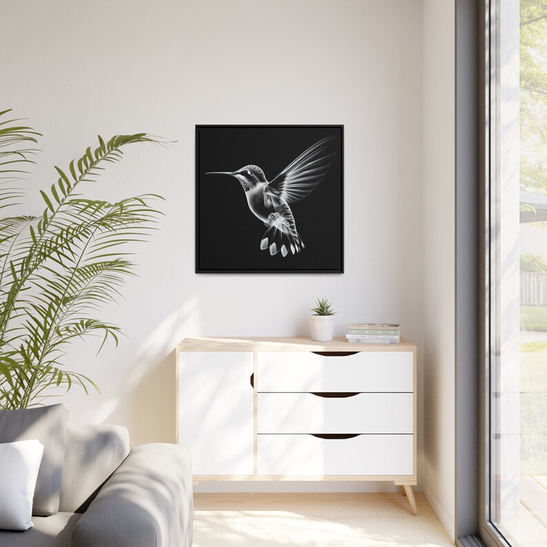 Framed X-ray Art | Hummingbird Wall Art | X-ray Avian Collection ...