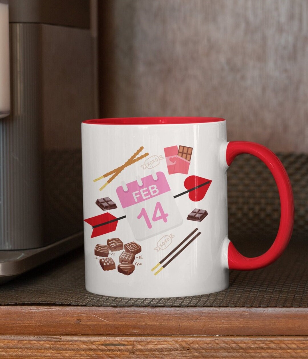 14 F Candy Mug, Valentine's Day Candy Cup, Romantic Sweets Mug, Love ...